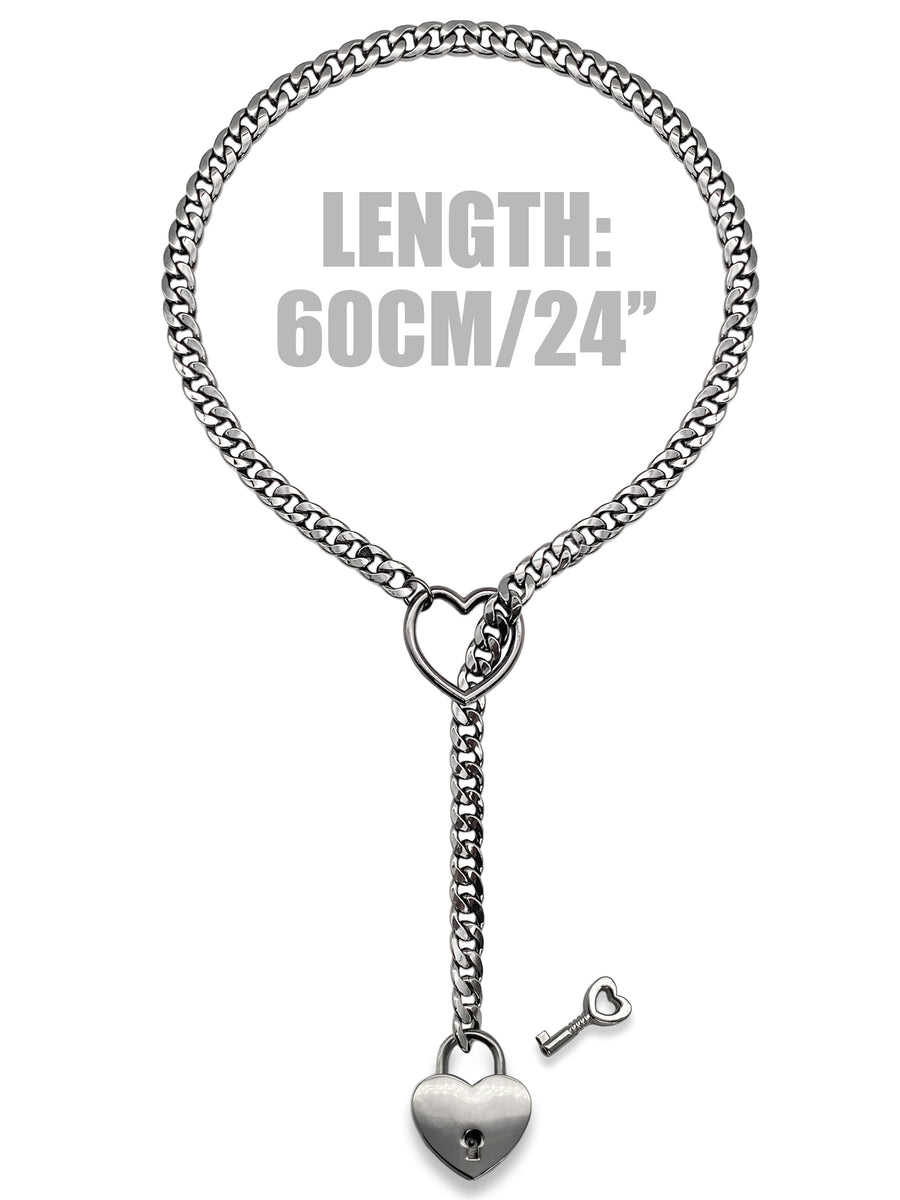 Heart Slip Chain With Padlock – Paloliworld